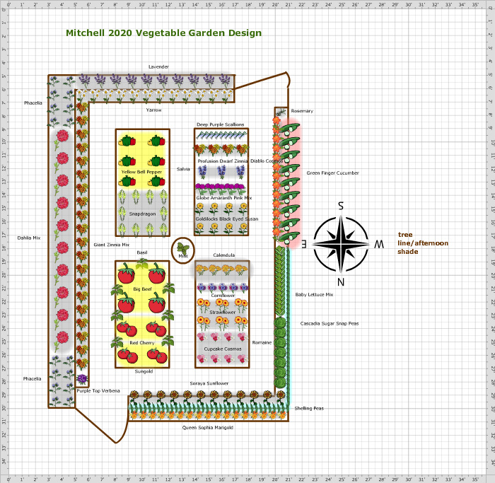 Garden Plan - 2020: Mitchell