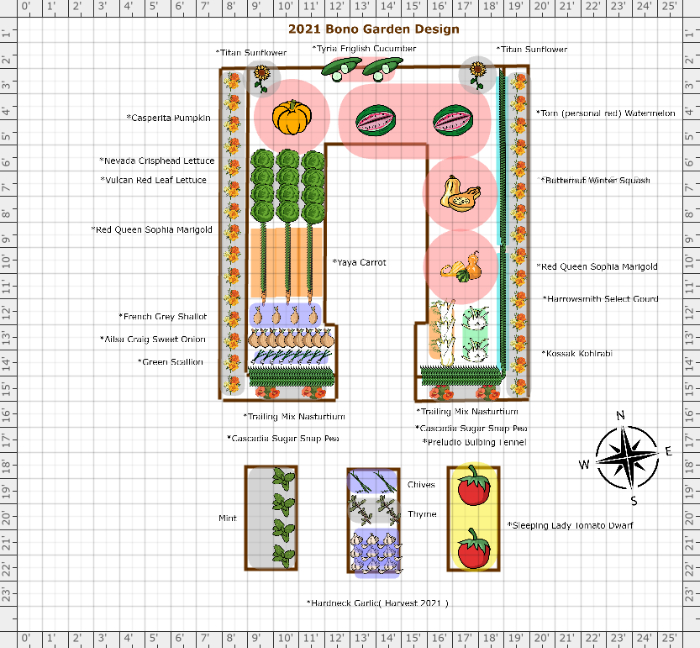 Garden Plan - 2021: Bono