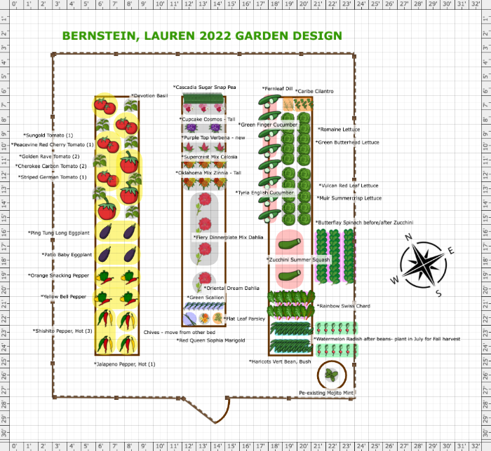 Garden Plan - 2022: Bernstein, Lauren