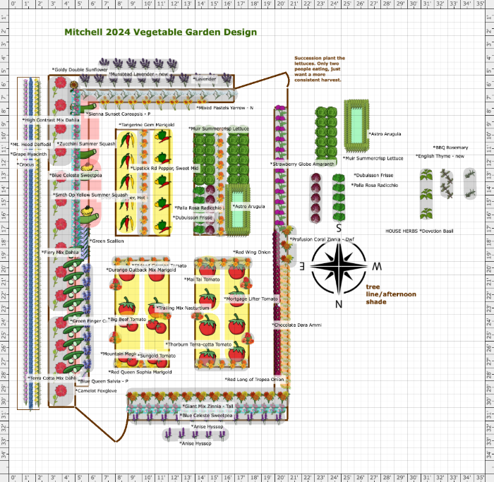 Garden Plan - 2024: Mitchell