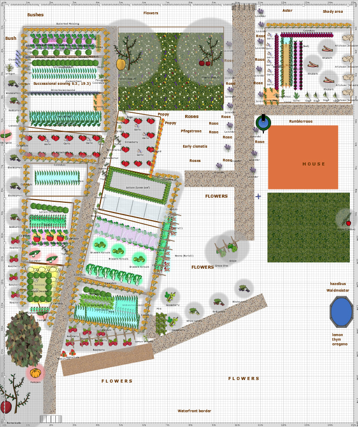 Garden Plan - 2015: Werder Plot 1