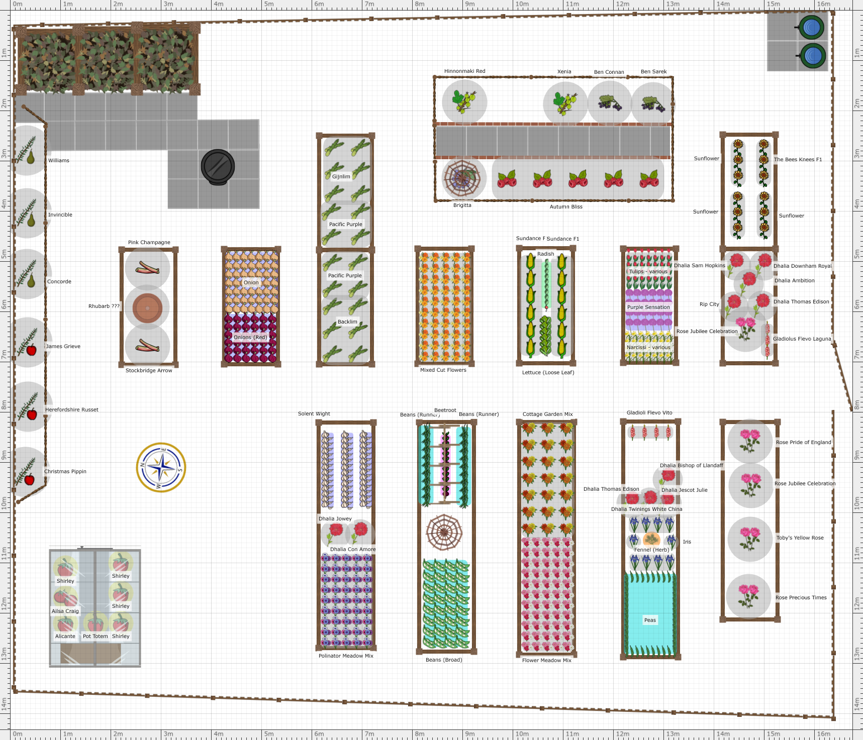 Garden Plan - 2020: Bramlea veg plot