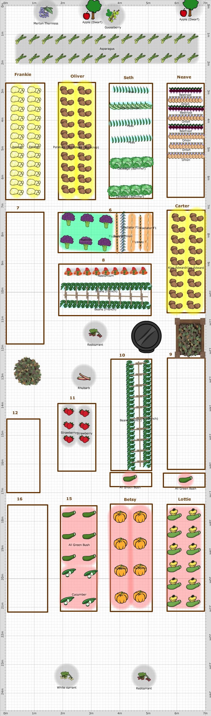 Garden Plan - 2020: Plot26 2020 Summer