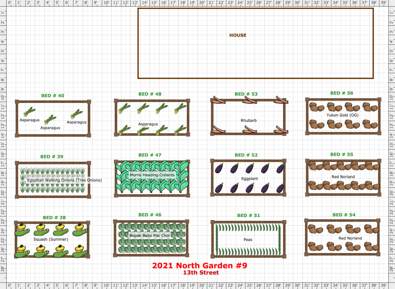 Garden Plan - 2021: CCG North Garden #9