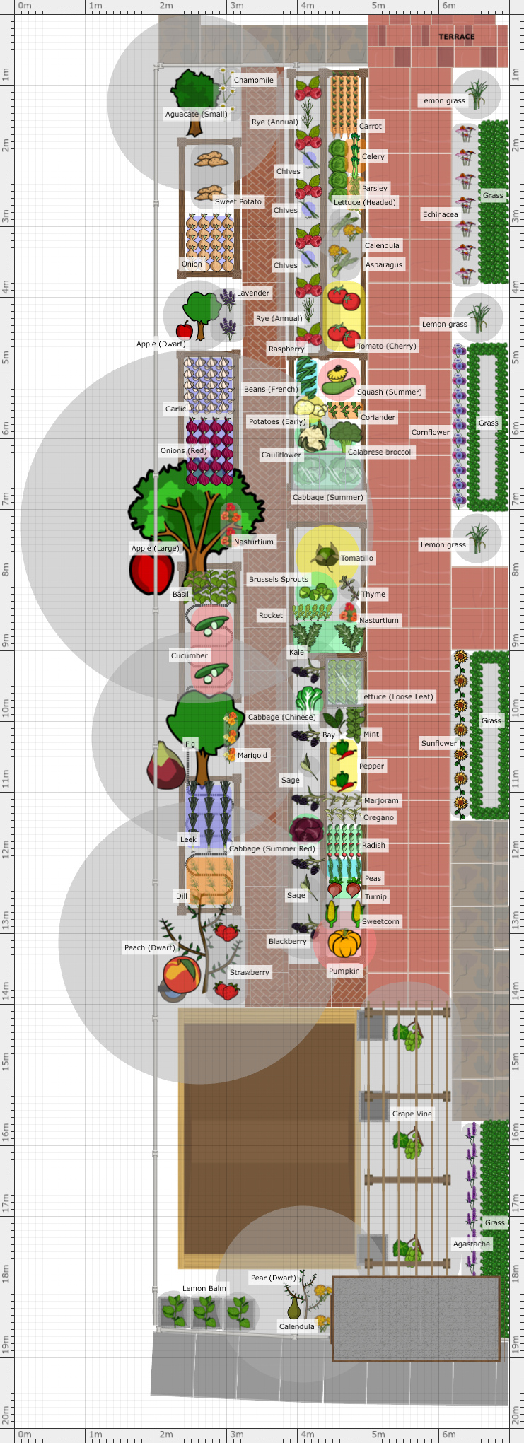 Garden Plan - 2021: Calmile Jojutla