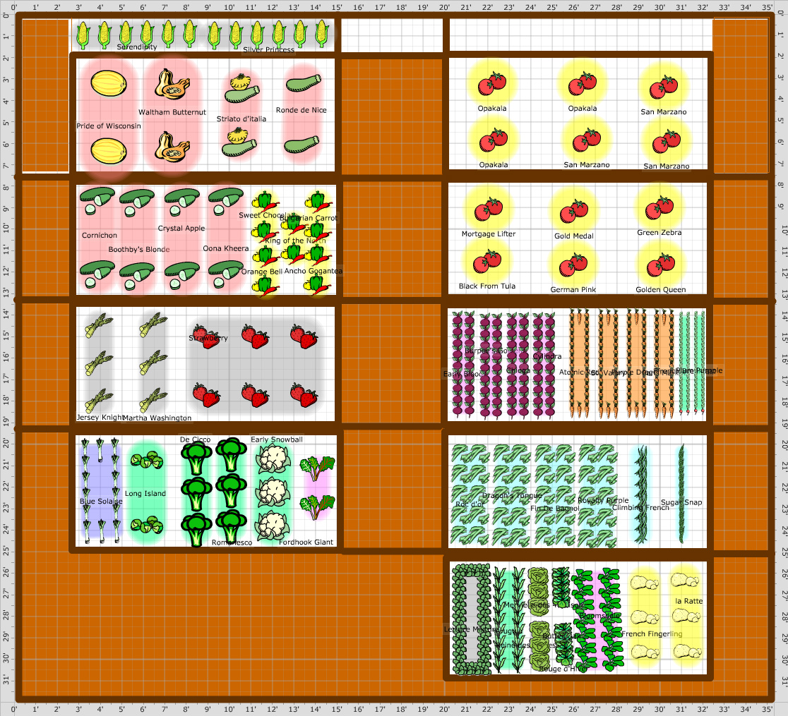 Garden Plan - 2011: Sunset Ridge