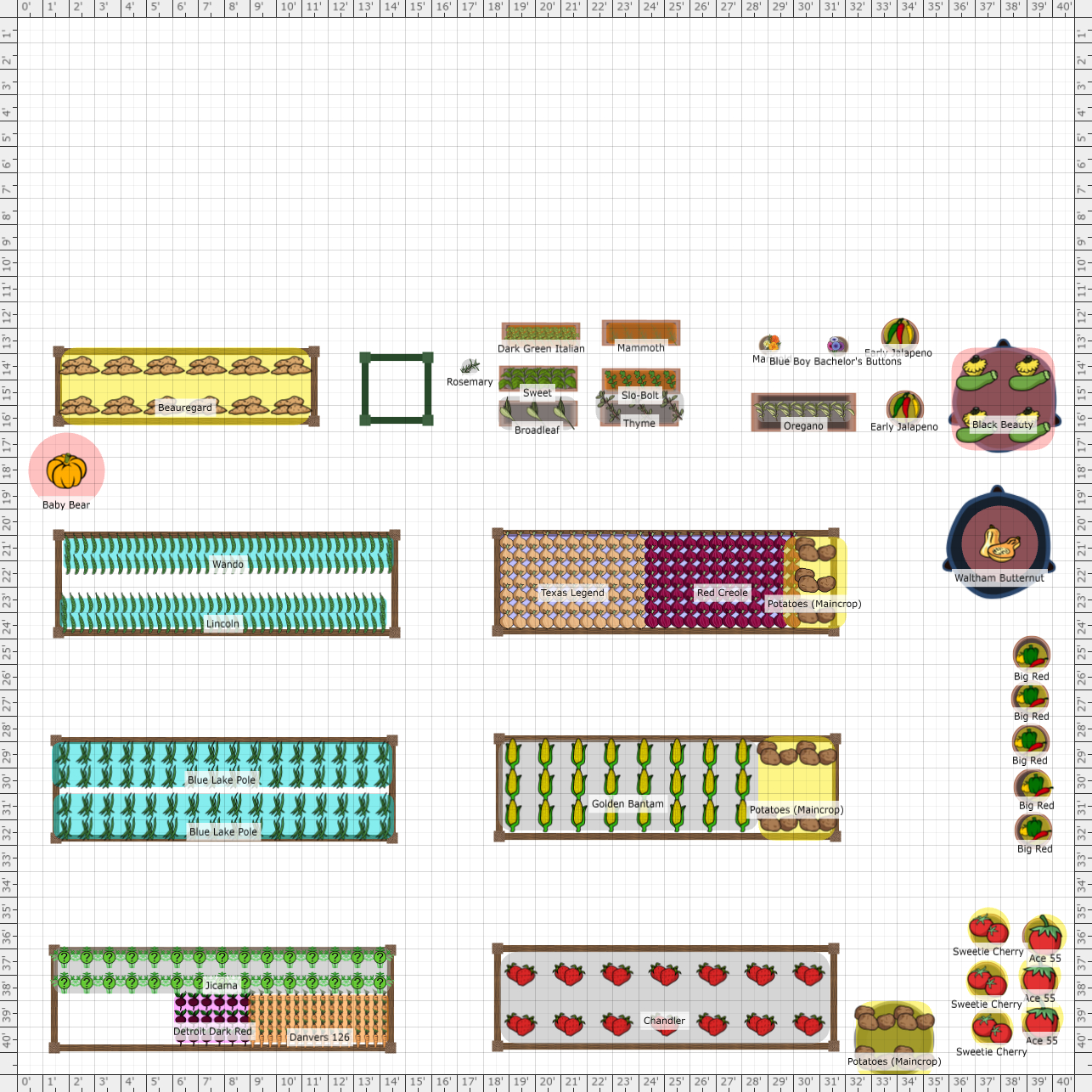 Garden Plan - 2022: Spring