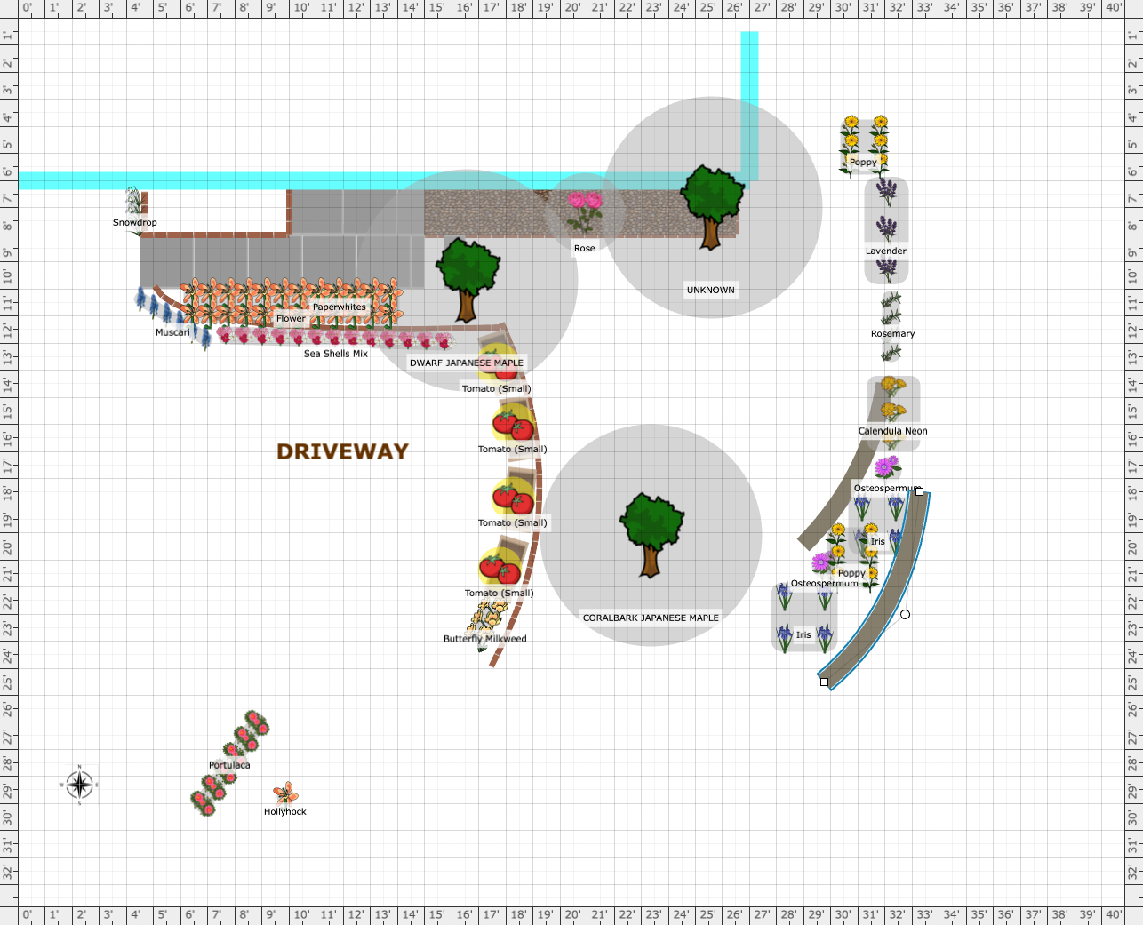 Garden Plan - 2022: DONOVAN'S END FRONT YARD
