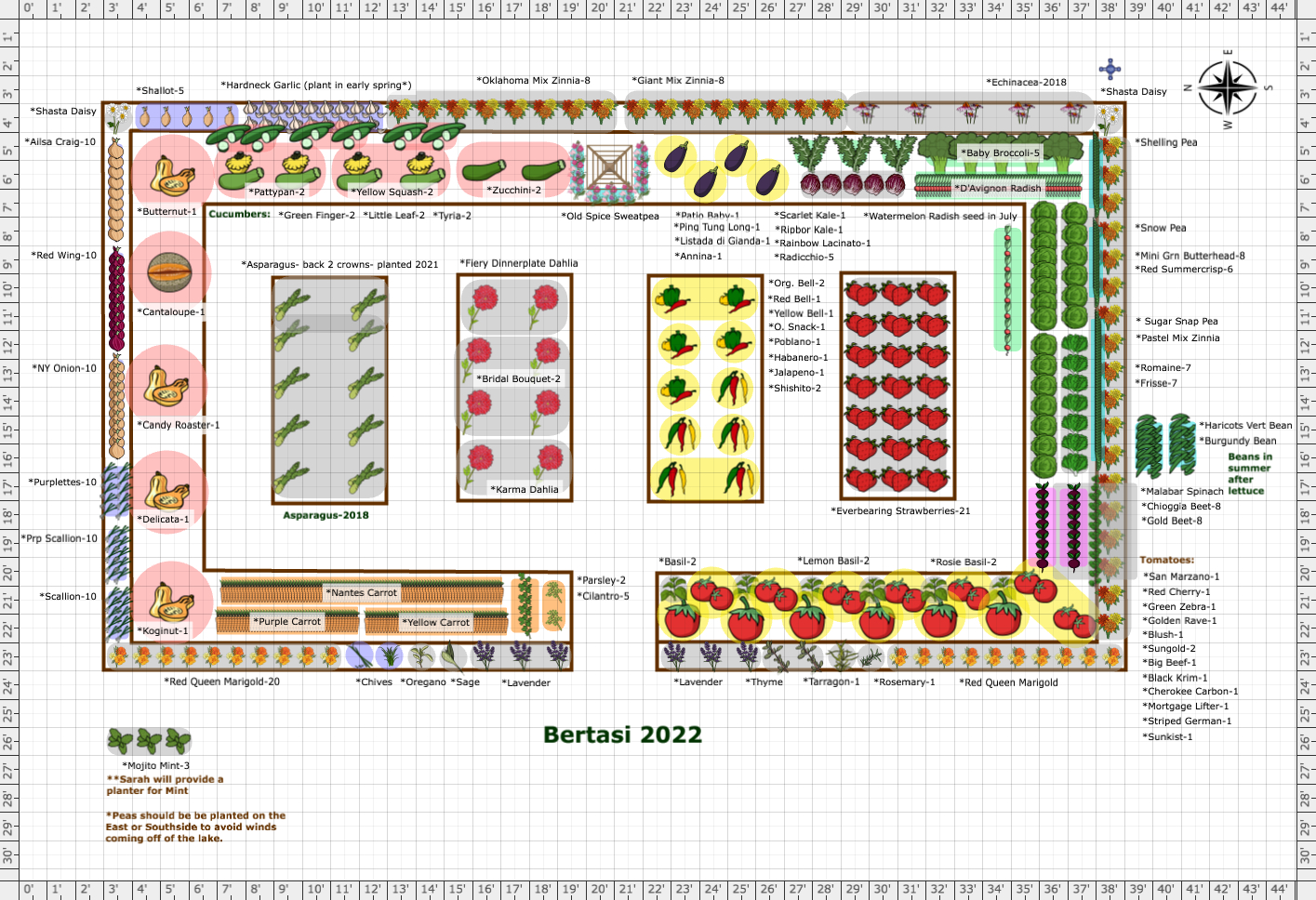Garden Plan - 2022: Bertasi