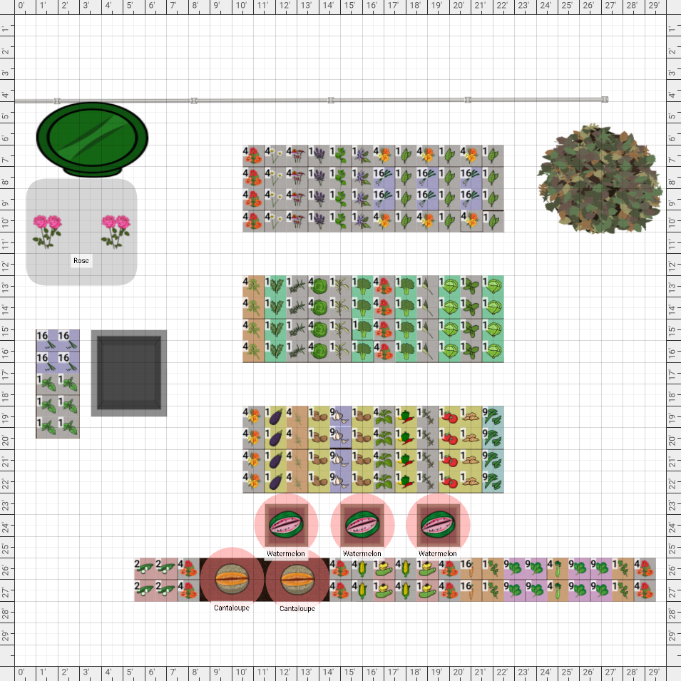 Garden Plan - 2022: Backyard