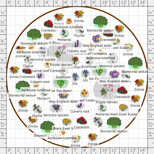 Garden Plan - 2022: Blum Street Pollinator Garden