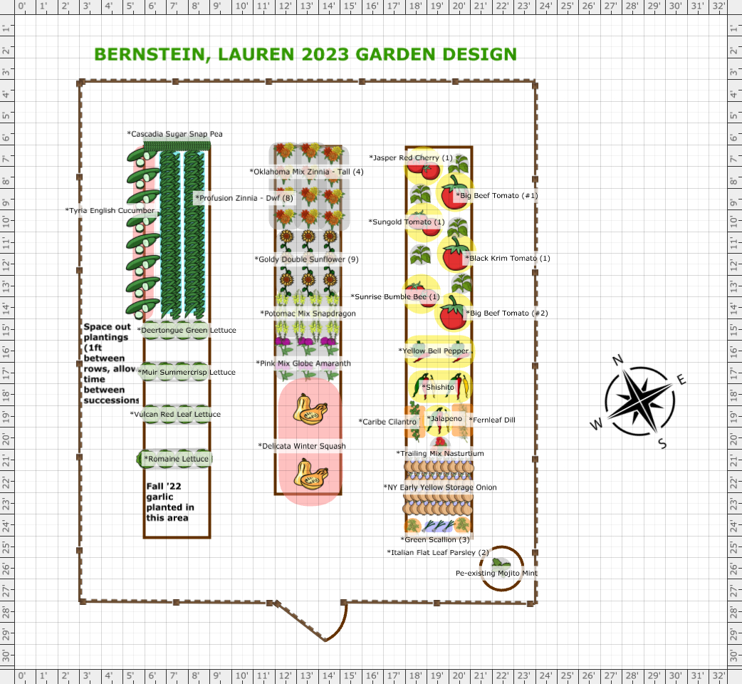 Garden Plan - 2023: Bernstein, Lauren
