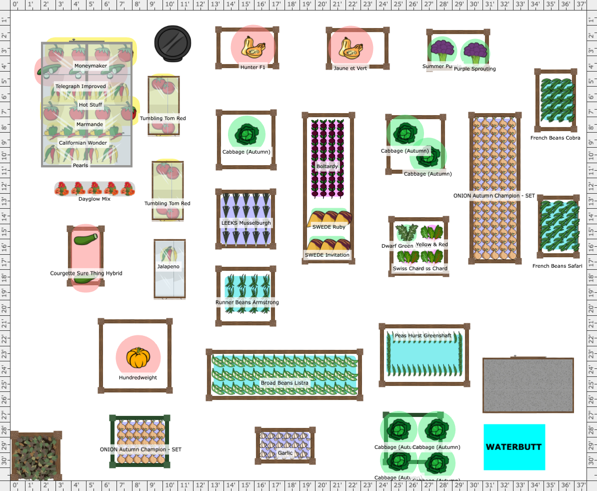 Garden Plan - 2023: Paul&Lisa Allotment