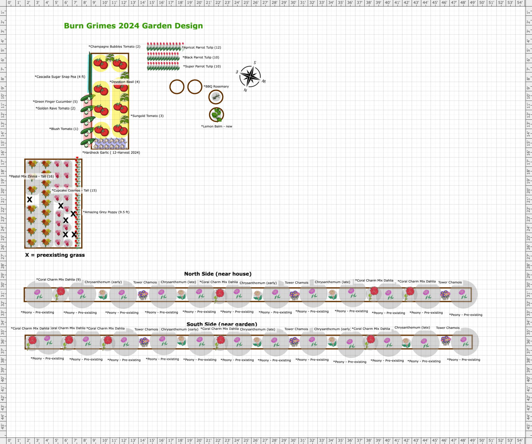 Garden Plan - 2024: Burn Grimes, Lindsay