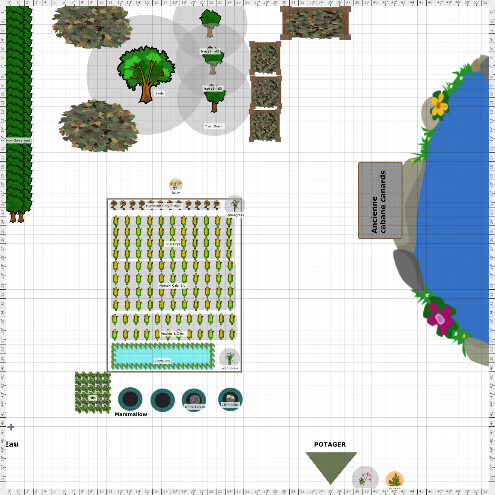 Garden Plan 2024 Planches Arri re tang