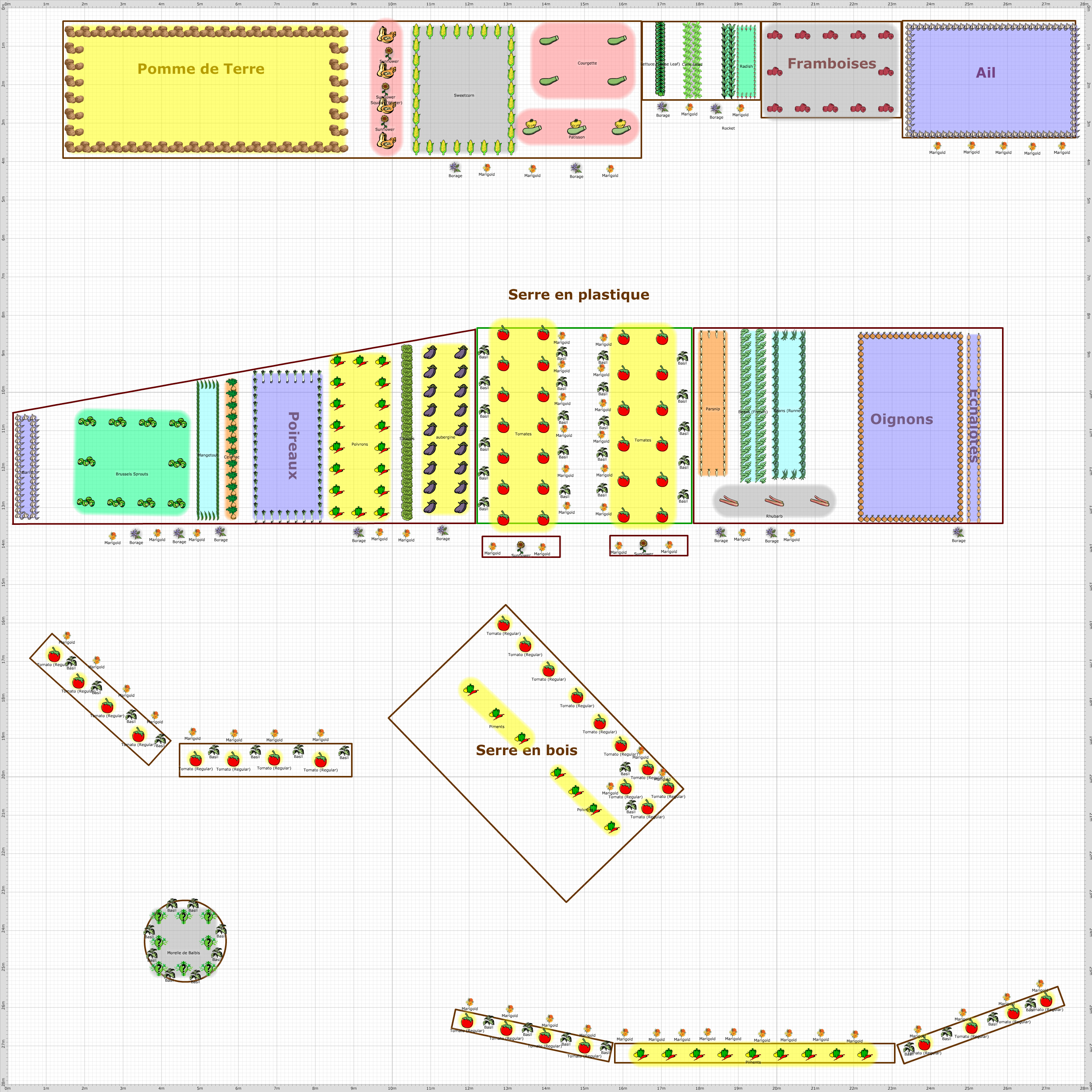 Garden Plan - 2012: Jardin de Sébastien