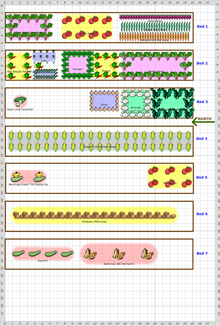 Garden Plan - 2012: Main Garden