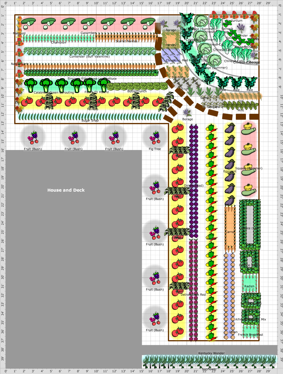 Garden Plan - 2012: Red Skull L Garden