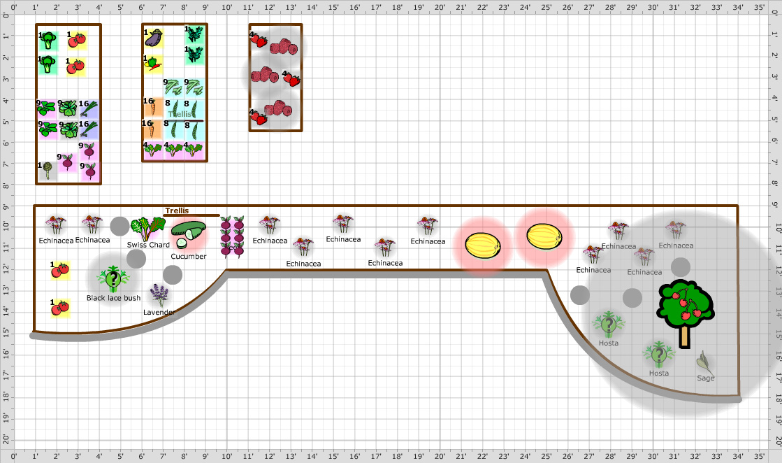 Garden Plan - 2012: Side and Back Garden Plan