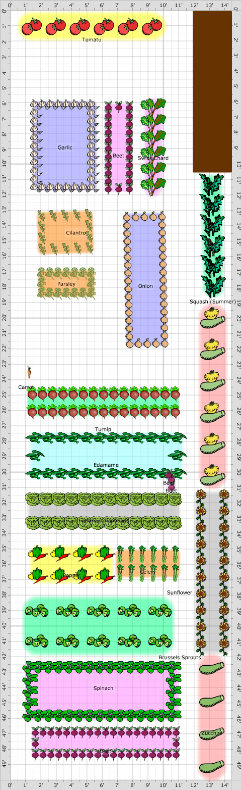 Garden Plan - 2012: plot one