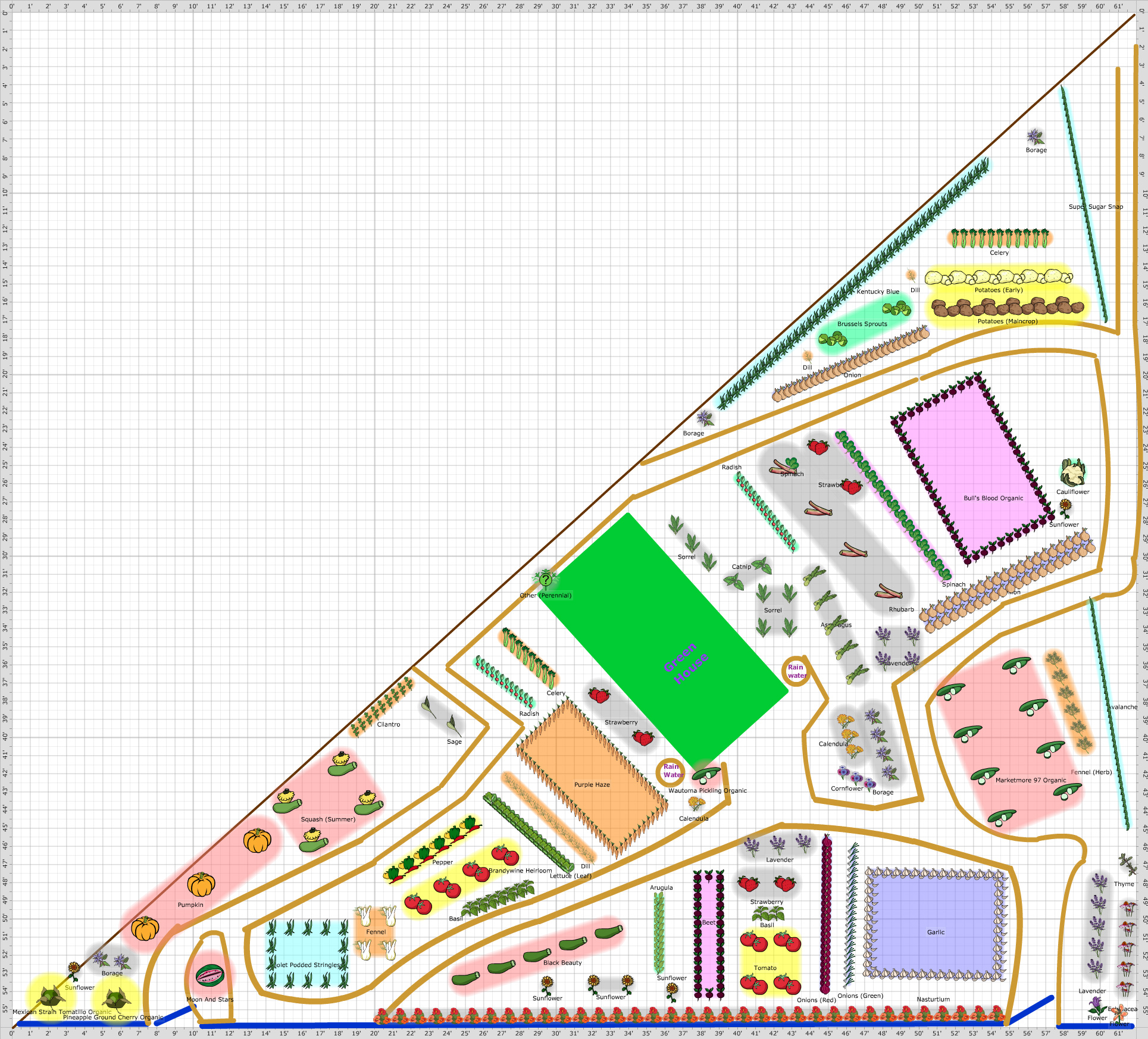 Garden Plan - 2013: Green Glowing Growing Garden