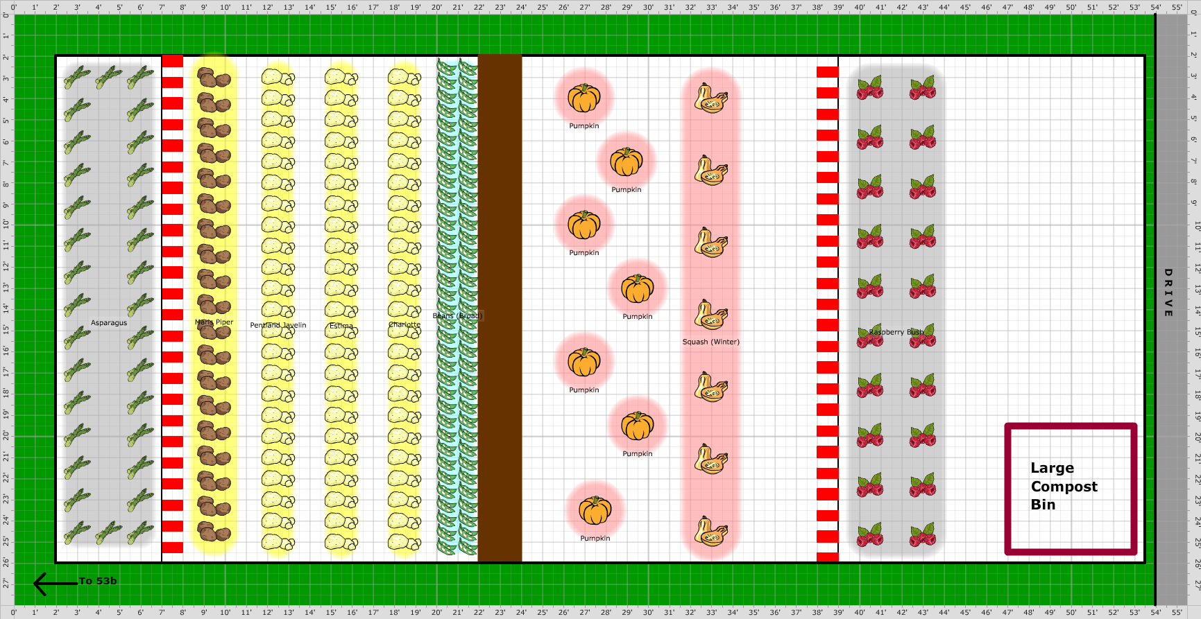 Garden Plan - 2013: Plot 52