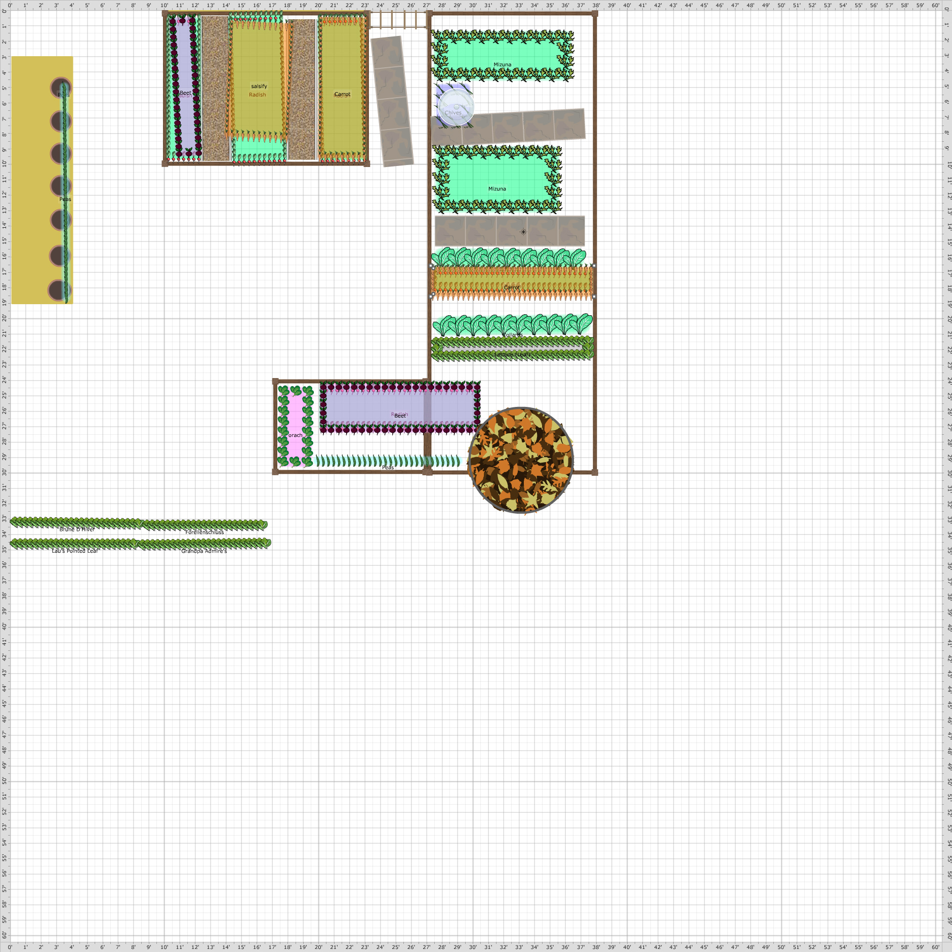 Garden Plan - 2013: Mathew Kopfler backyard fall