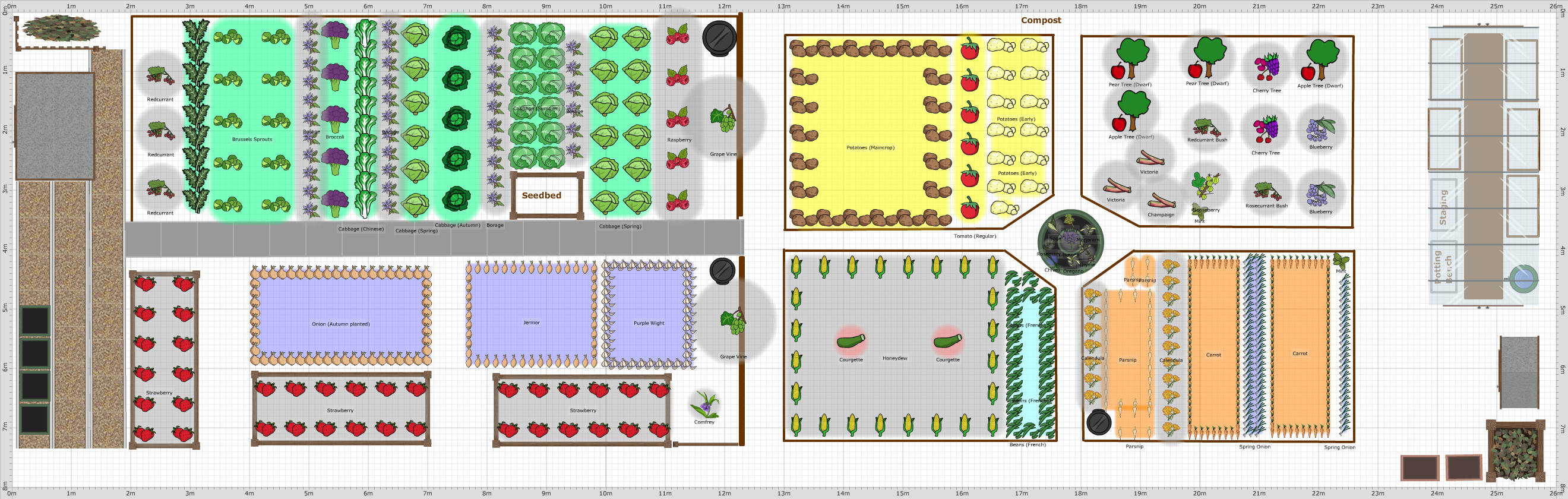 Garden Plan - 2014: Rob's Allotment @ Burhill