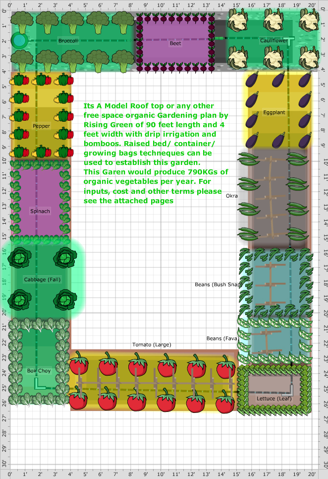 Biointensive Garden Plan Planting Plan 1 Cool Season — Derived