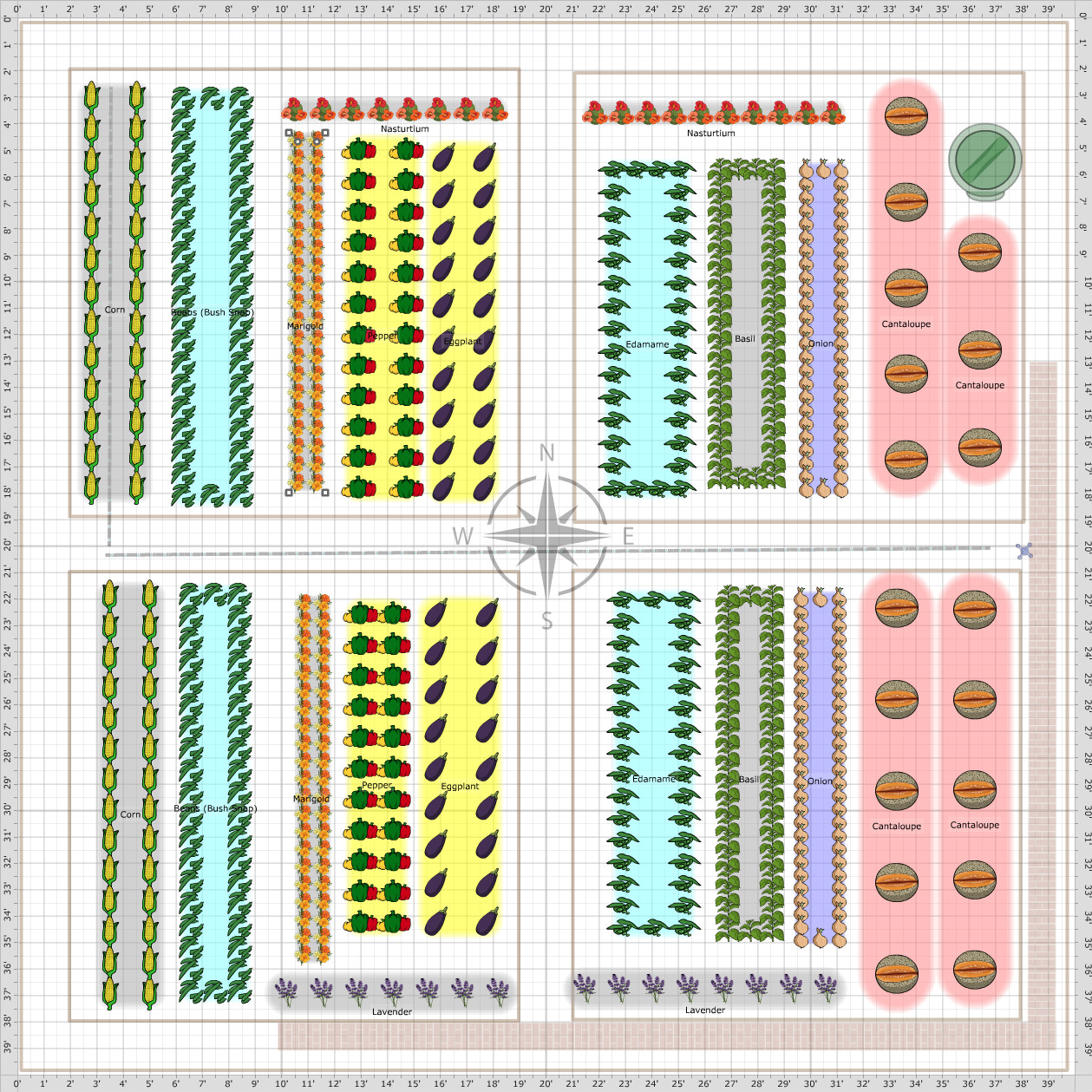 Garden Plan - 2014: LCC plot