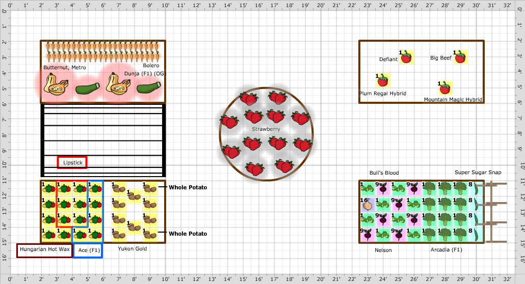 Garden Plan - 2014: UWEX Raised Beds