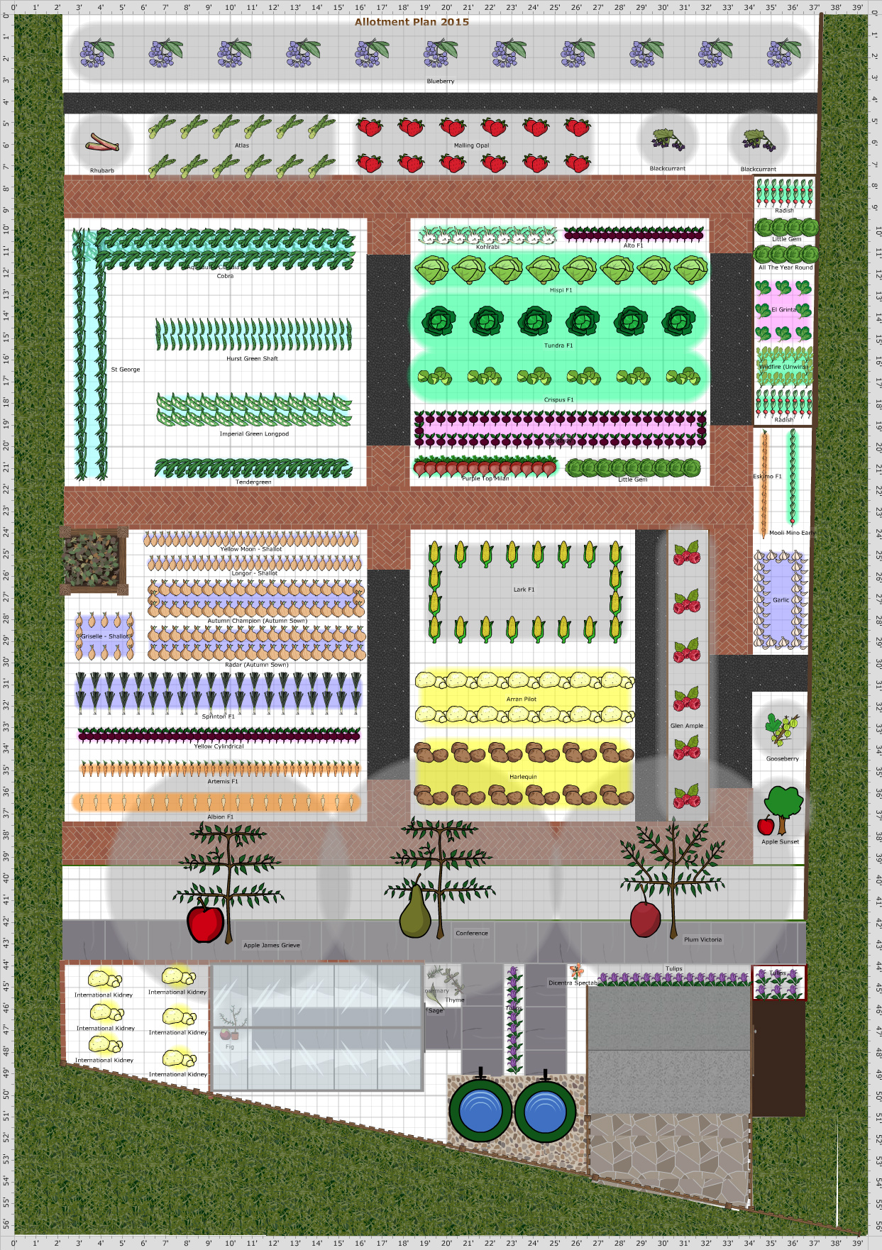 Garden Plan - 2015: Allotment