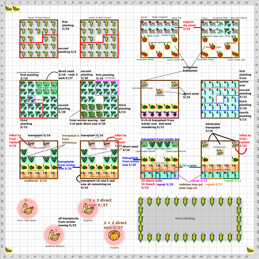 Garden Plan - 2015: actual