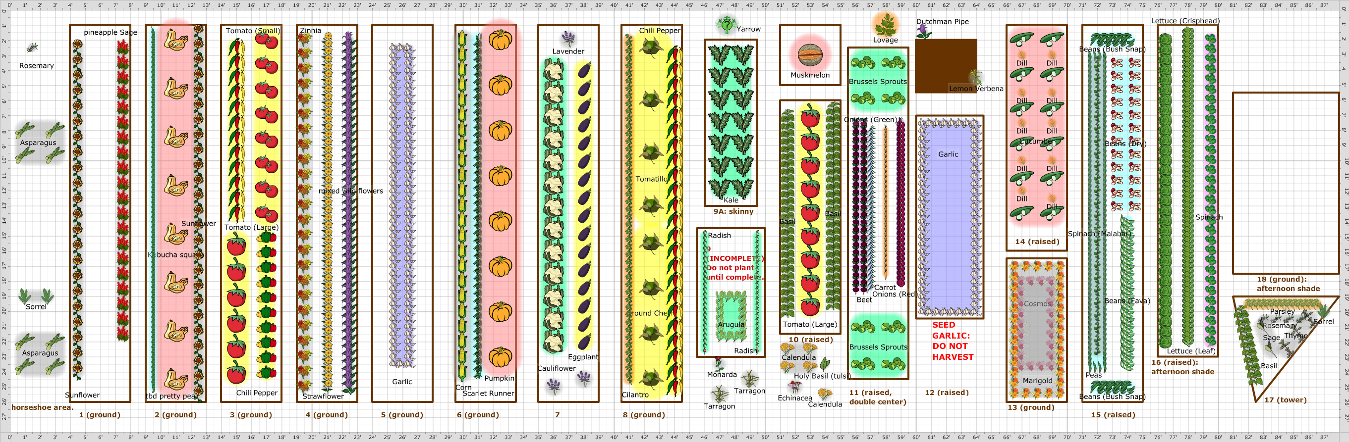 Garden Plan - 2015: Hogs Head Spring