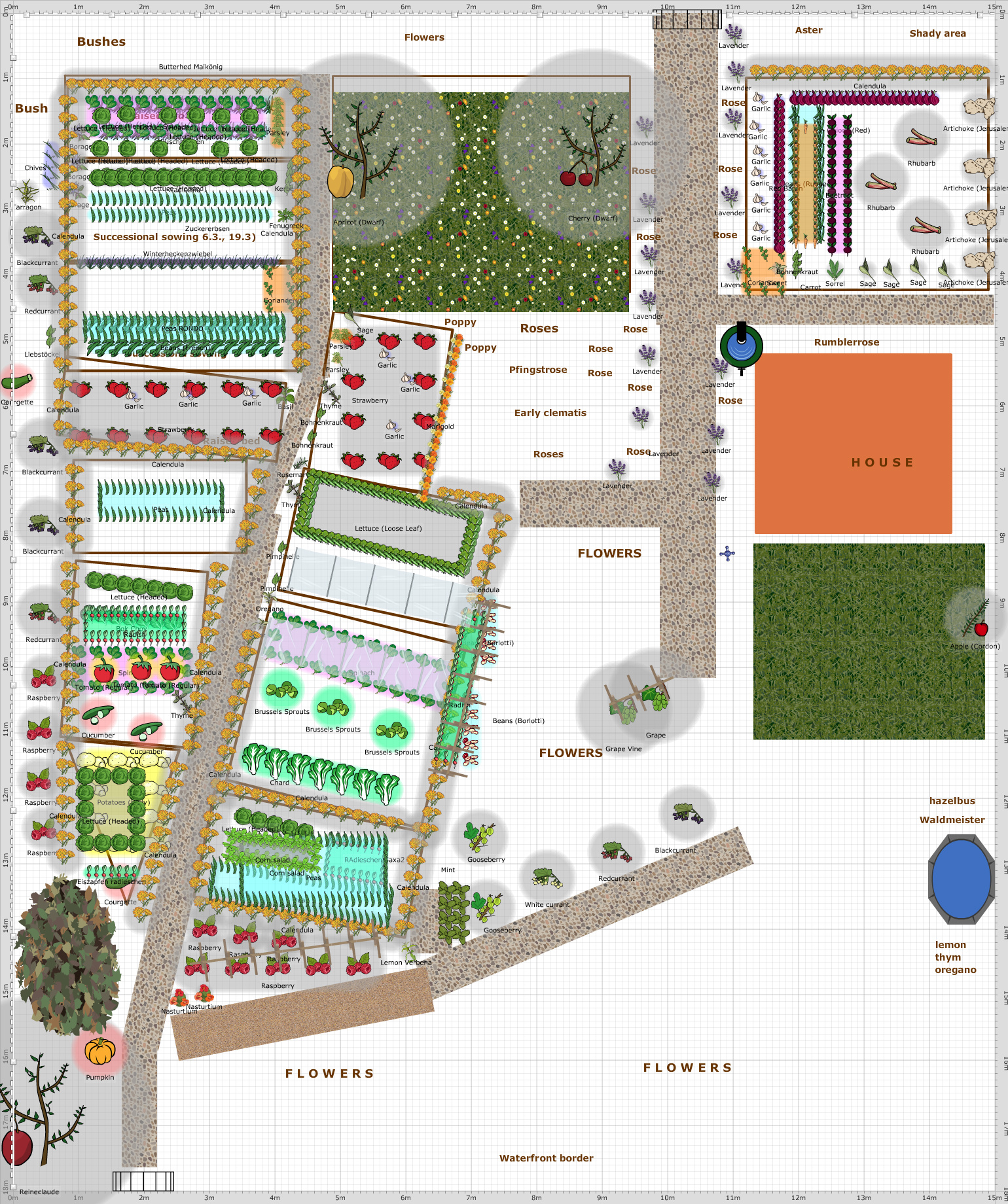 Garden Plan - 2015: Werder Plot 1