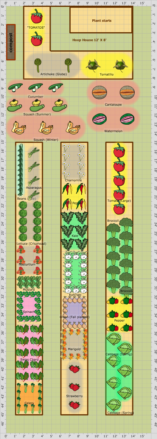 Garden Plan - 2015: back yard