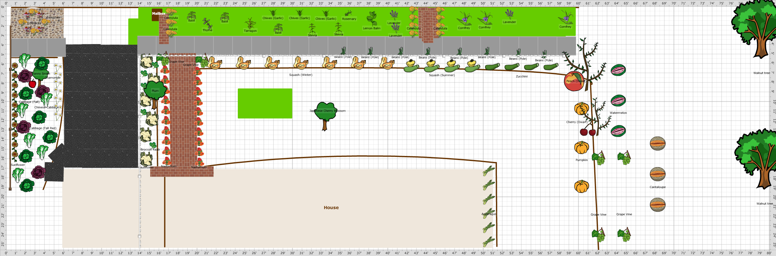Garden Plan - 2015: Sargent Front Yard