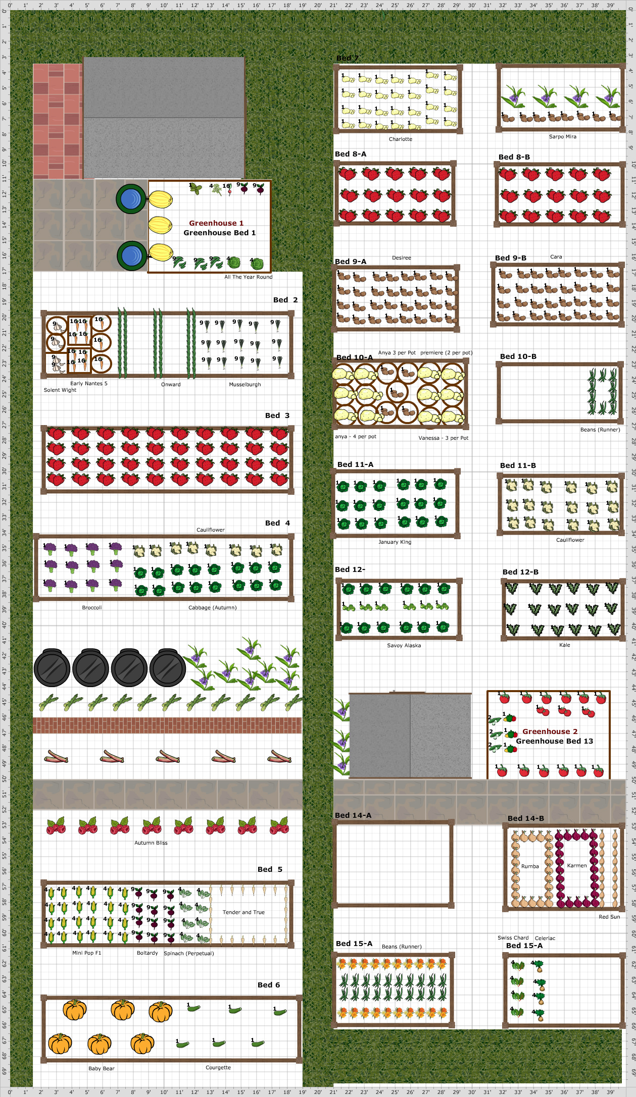 Garden Plan - 2016: Allotment-Planted-ToDate