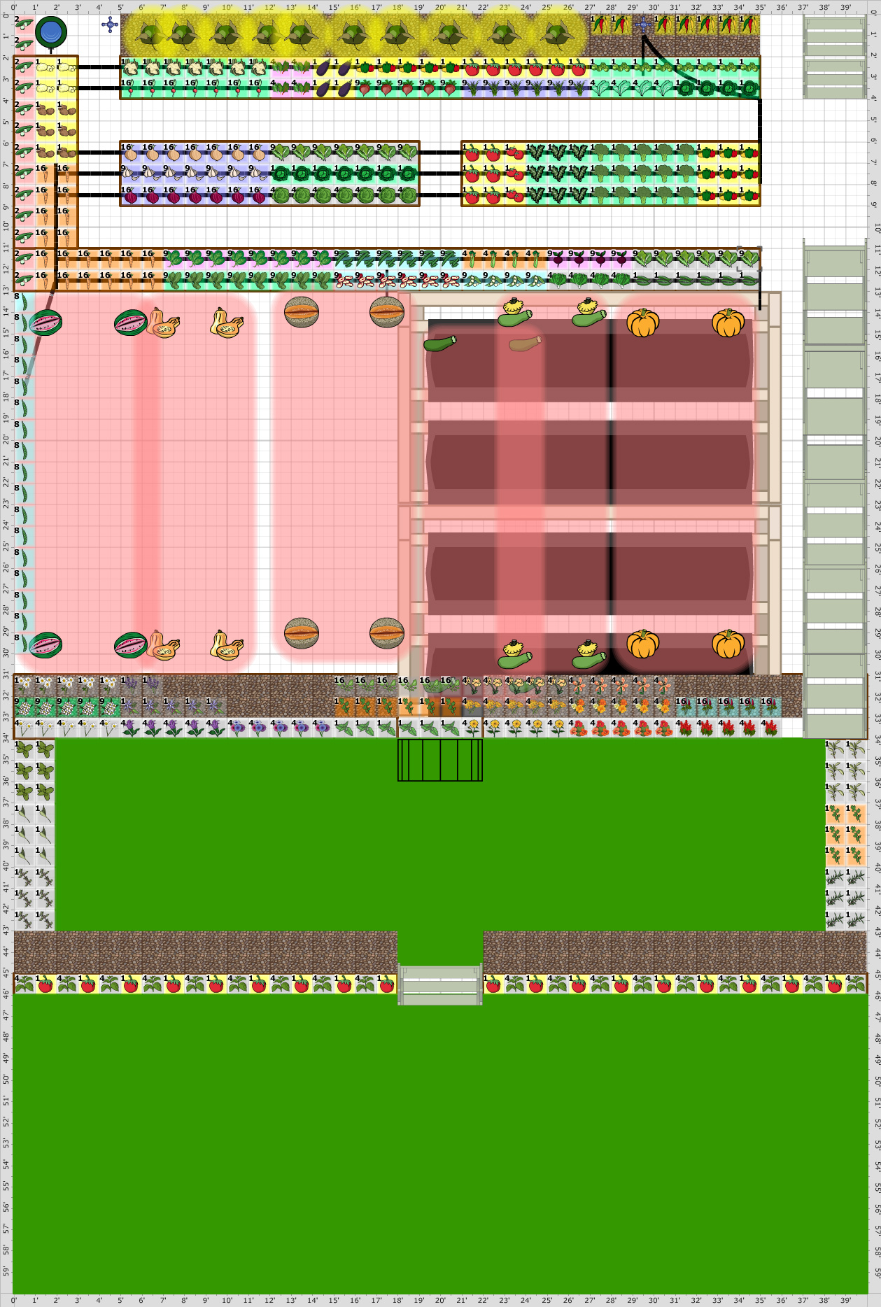 Garden Plan - 2018: Peace, Love & Unity