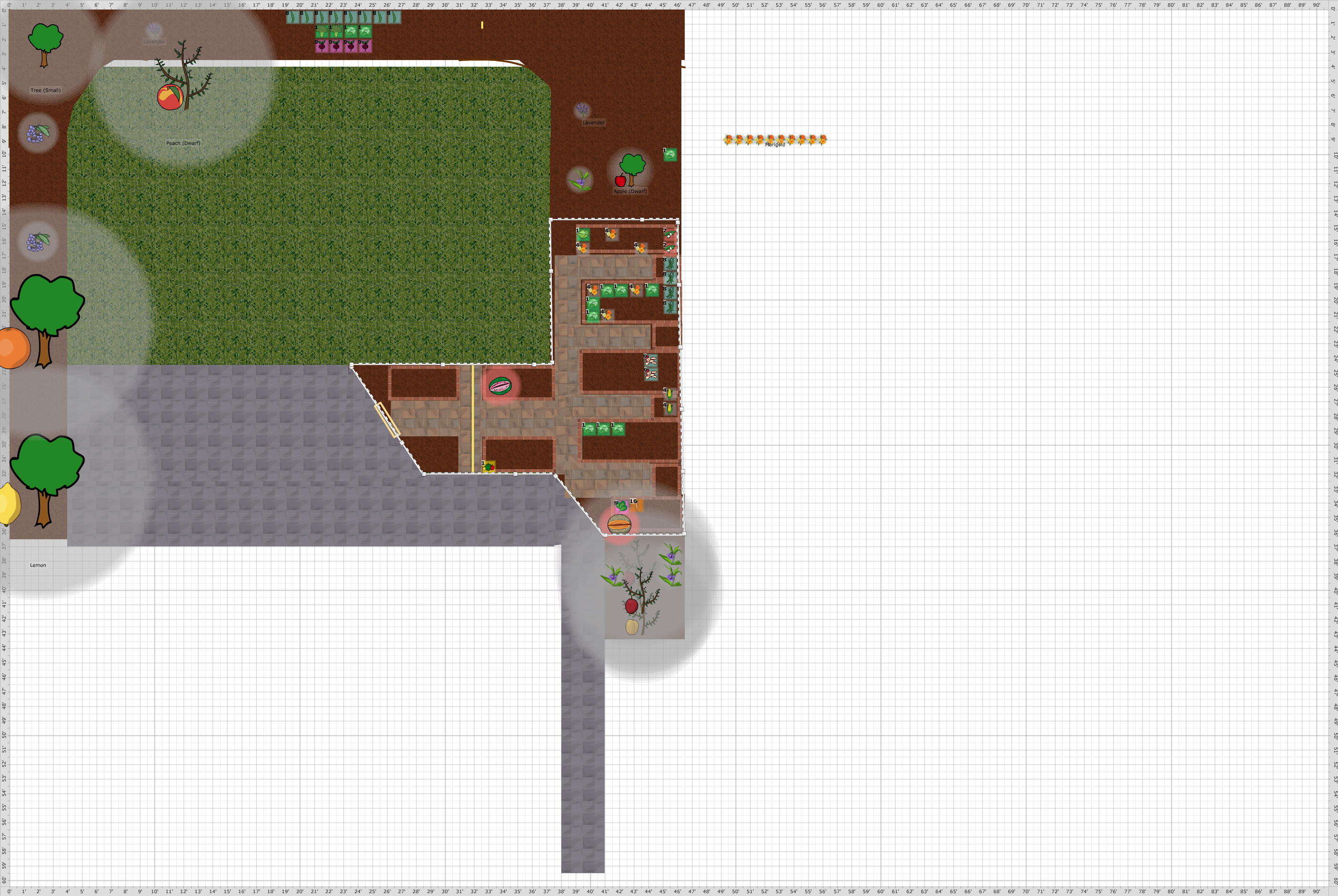 Garden Plan - 2016: Backyard