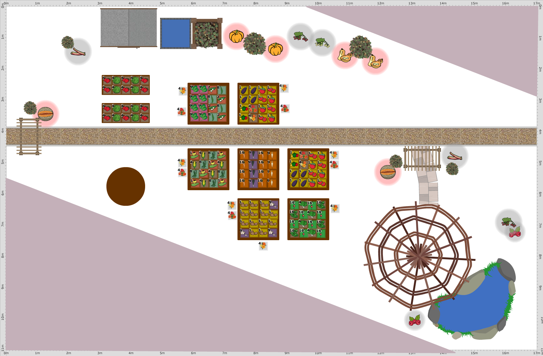 Garden Plan - 2017: Plan de plantation ADP ORLY