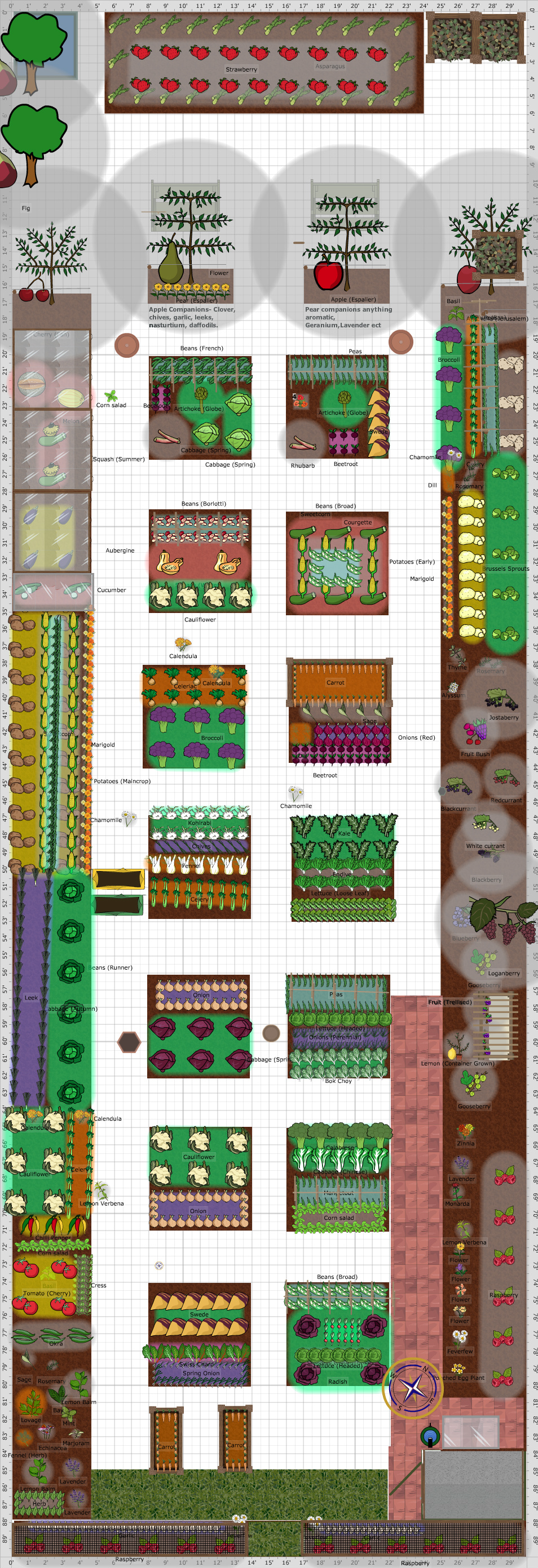 Garden Plan - 2016: 12 Garey Allotments Isle of Man