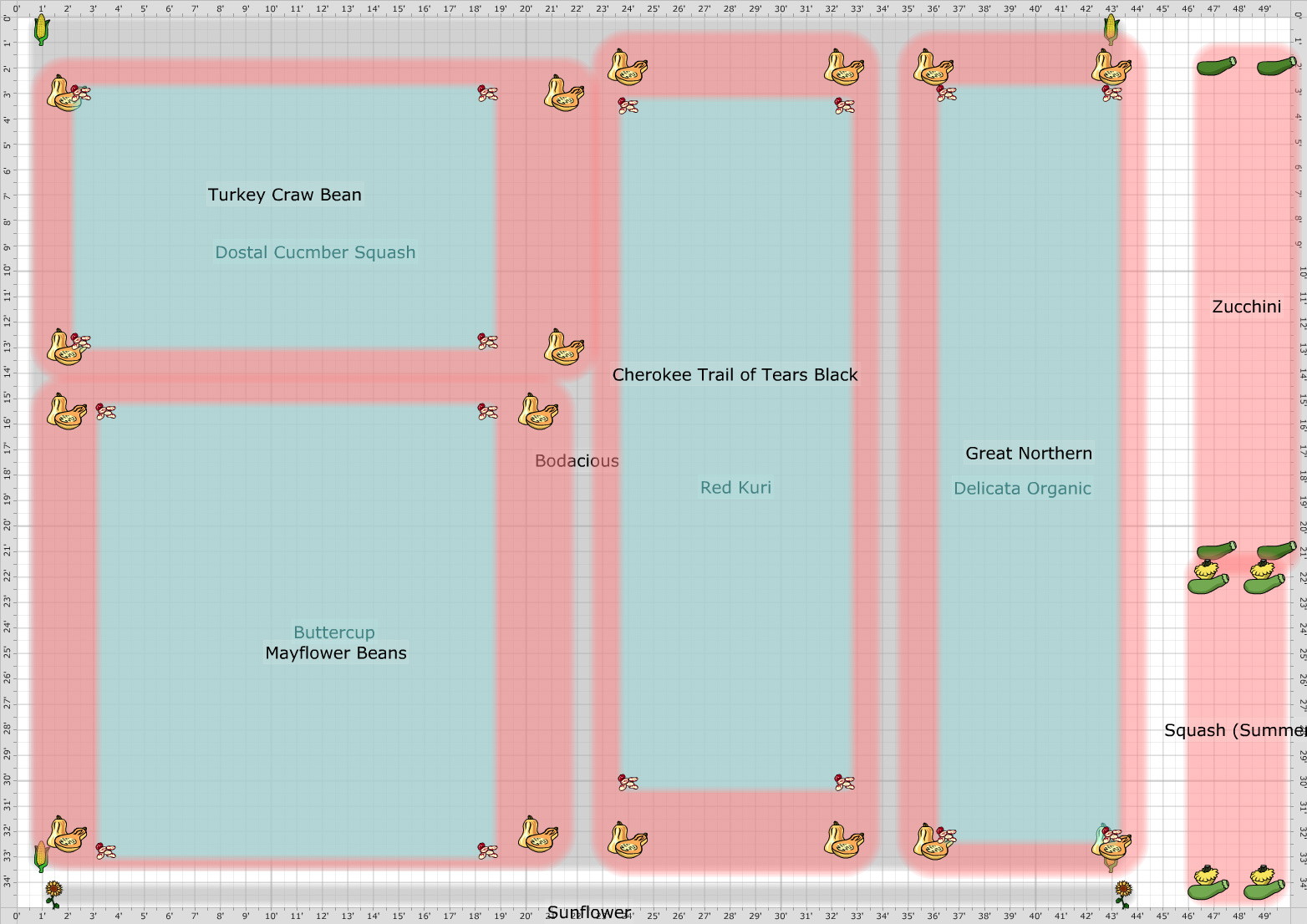 Garden Plan - 2016: DeWitt Farm Plot #6