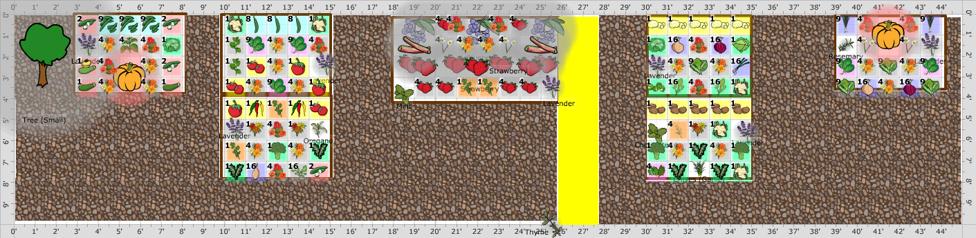 Garden Plan - 2016: Backyard Spring Square Plot