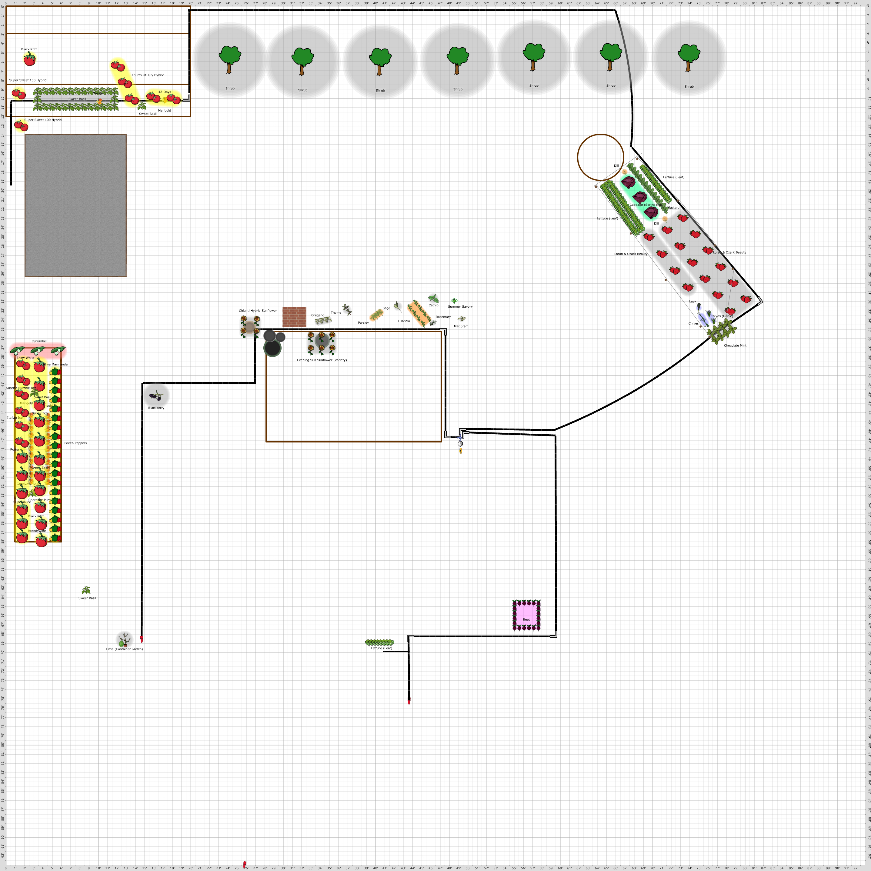 Garden Plan - 2016: Hazel Ridge