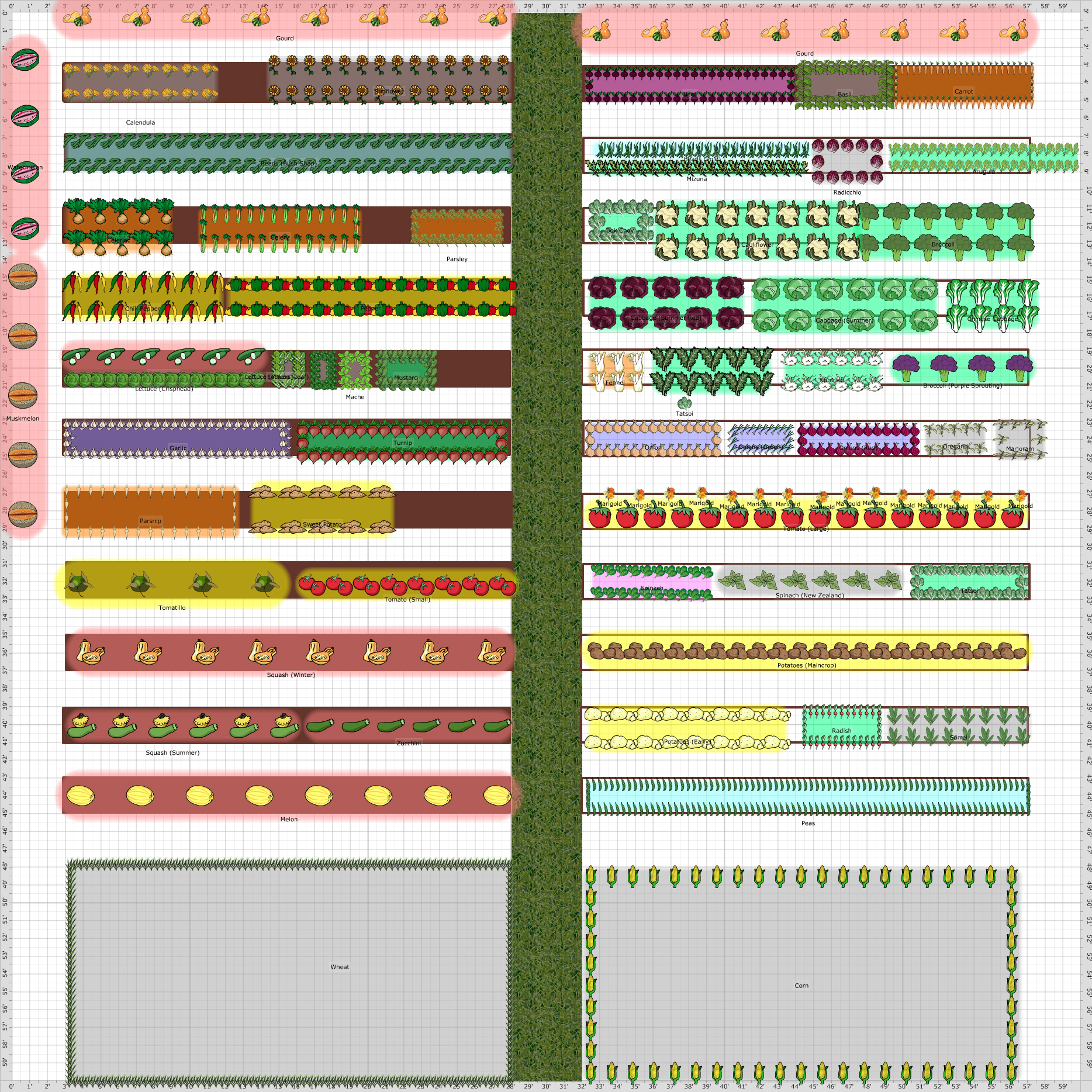 Garden Plan - 2016: Swede-heart Farm vegetable plot