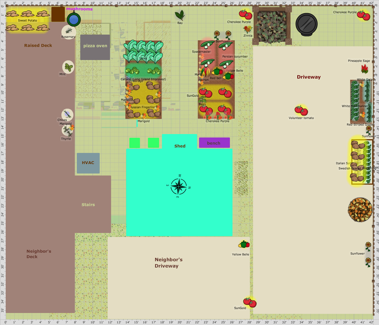 Garden Plan - 2017: Kitchen Plot