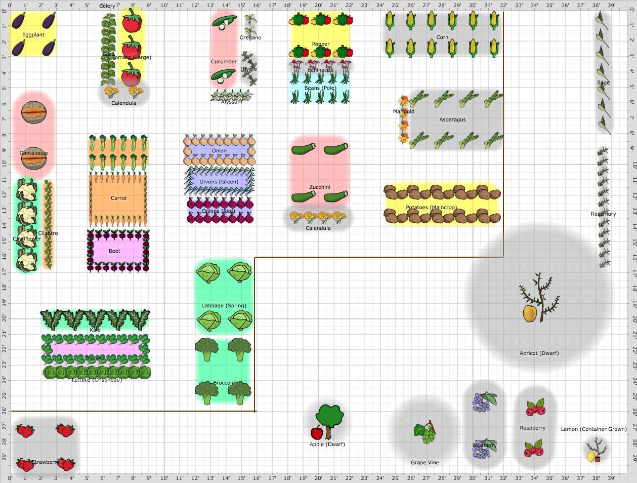 Garden Plan - 2017: Melon Drive Garden