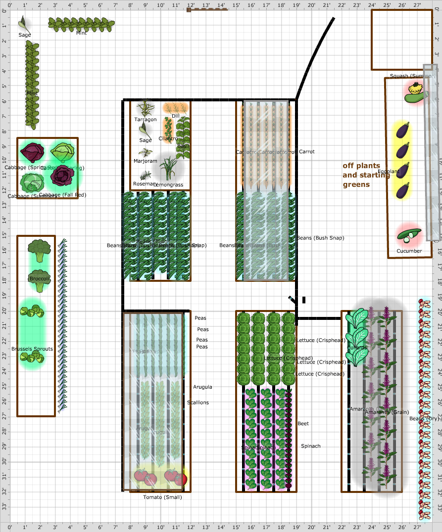 Garden Plan - 2017: Main Garden