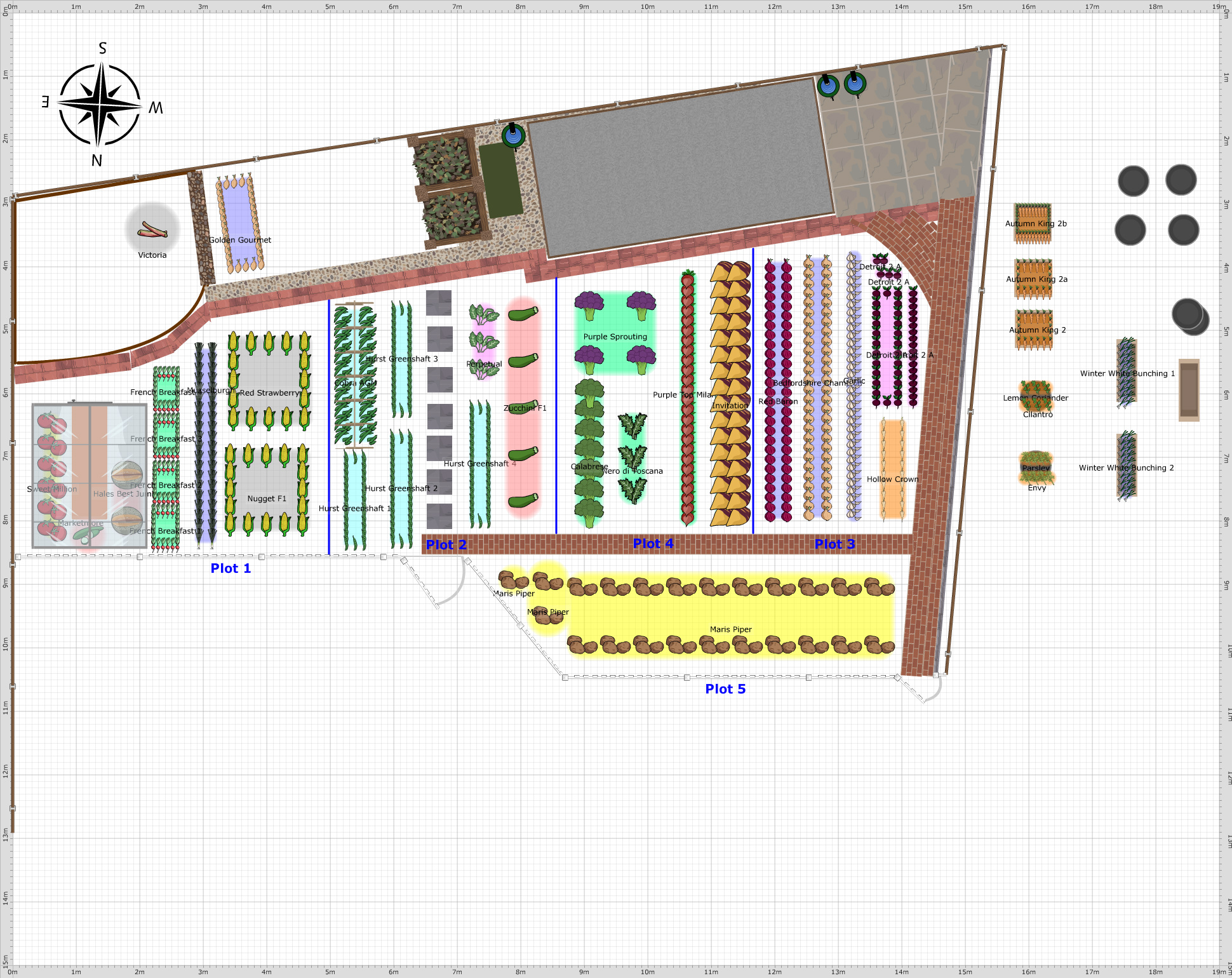 Garden Plan - 2017: Shaft Plot